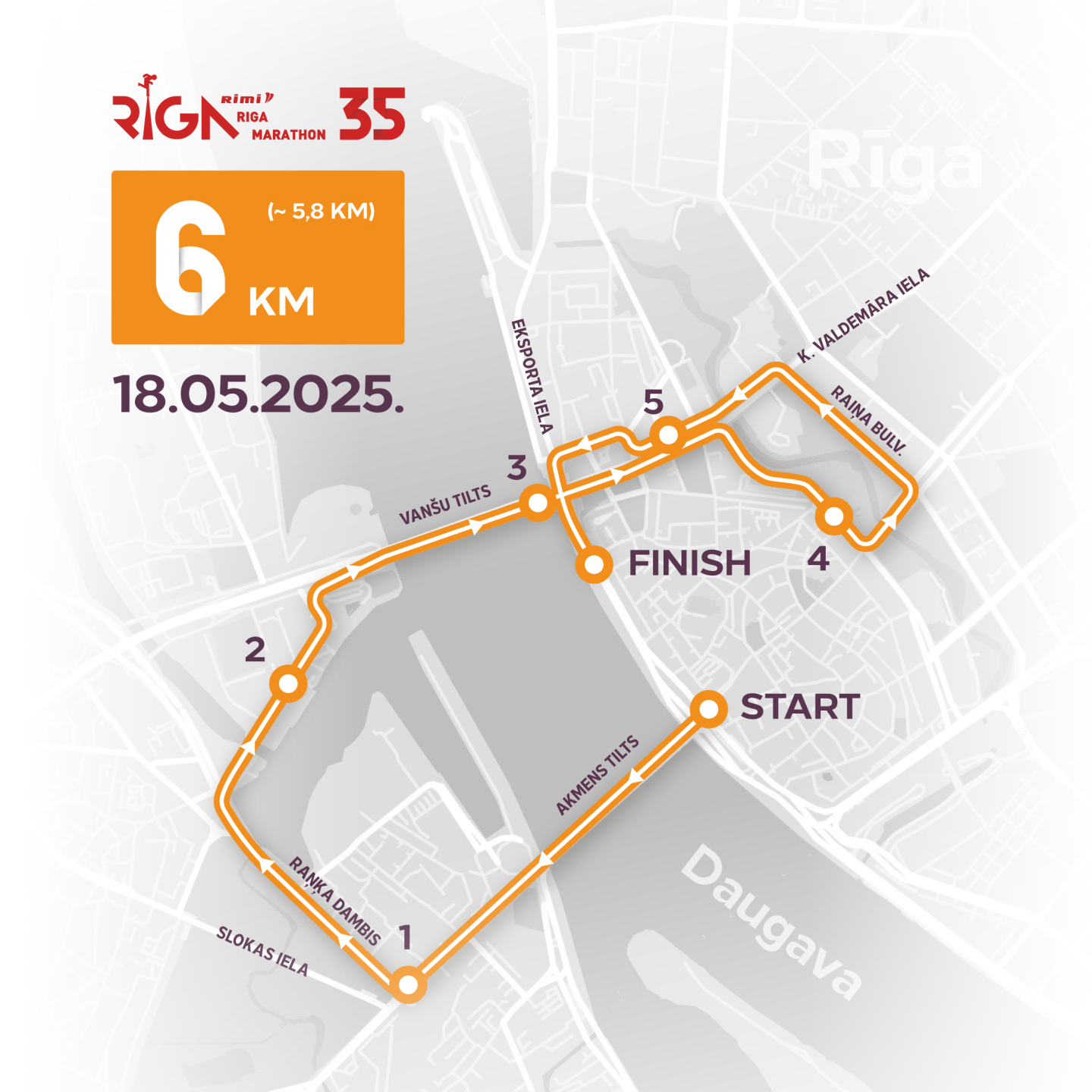 Course maps — Rimi Riga Marathon