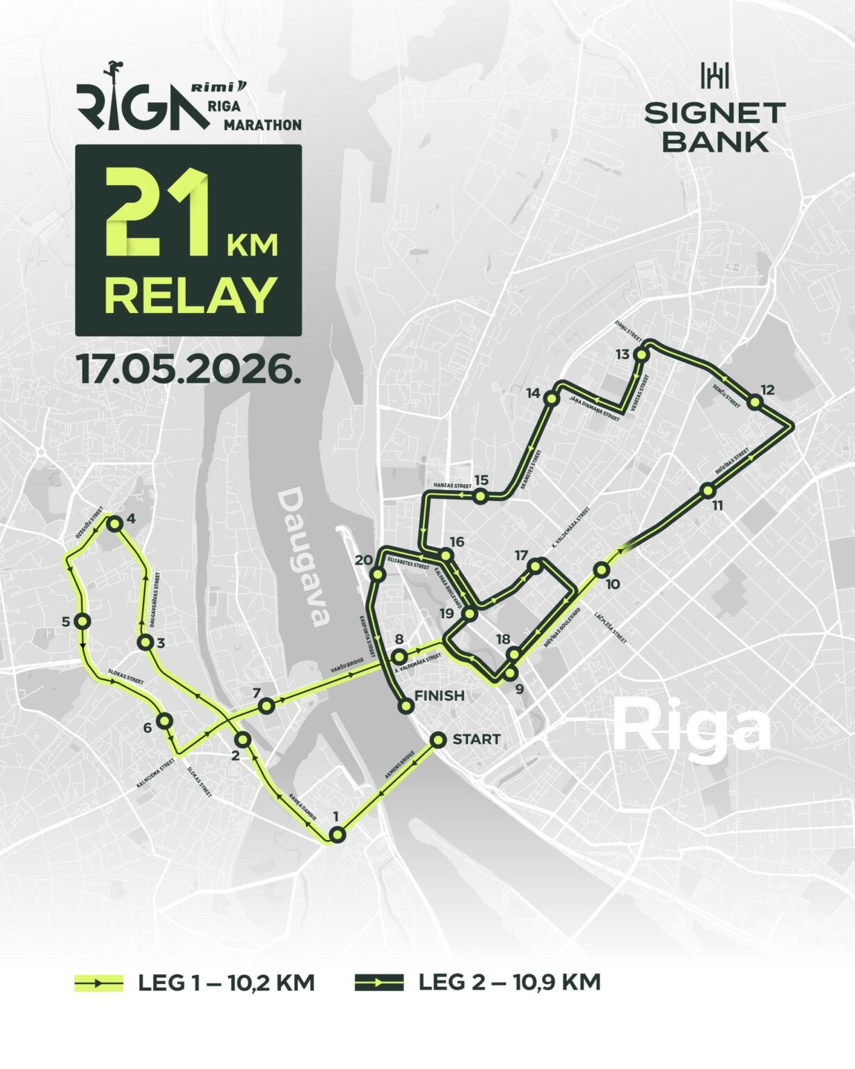 Course maps — Rimi Riga Marathon